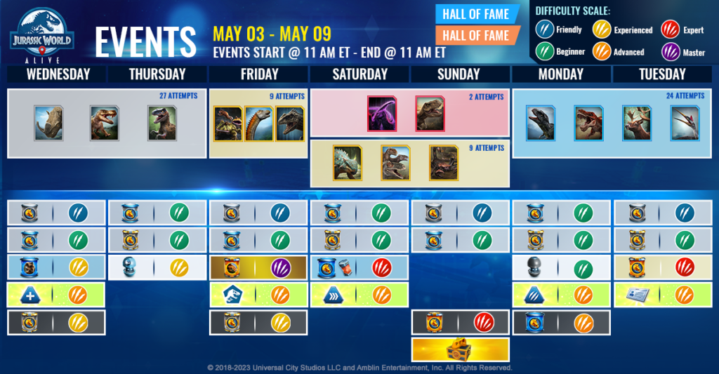 Hall of Fame - Jurassic World Alive